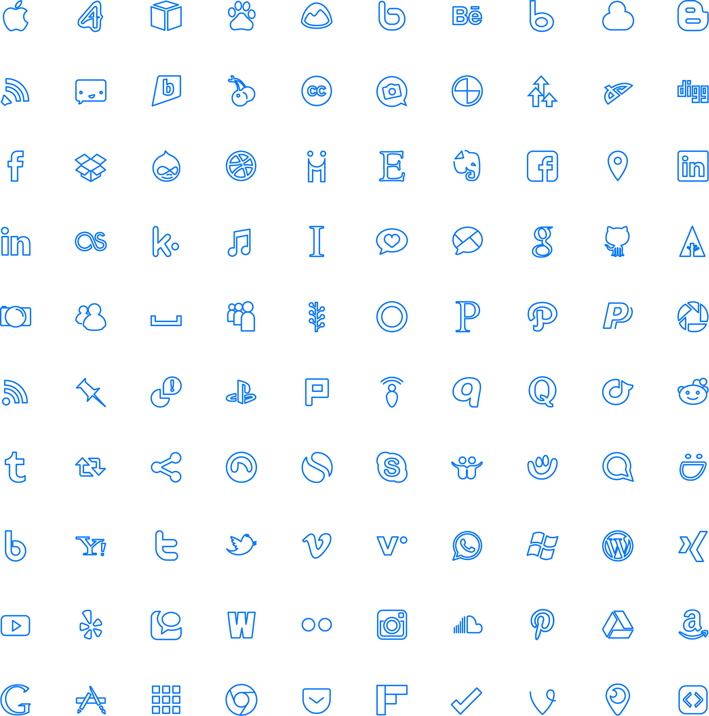 Squid Ink Professional Web Icons » 2,000 Line Icons